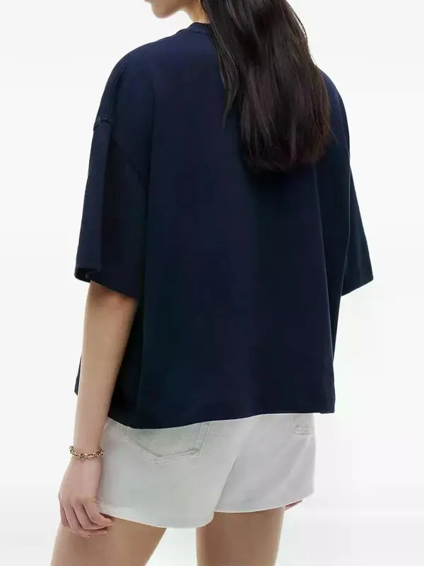Tommy Hilfiger Logo-print Drop-shoulder T-shirt