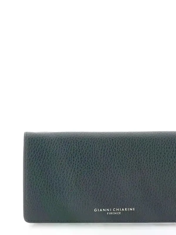 GIANNI CHIARINI Grain Pebbled Leather Wallet