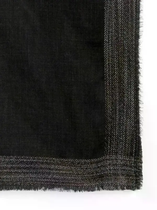 Faliero Sarti New Lenor Frayed Scarf - Black