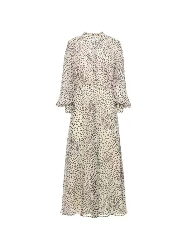 Marella Mllmastro Polka-dot Midi Dress - Neutrals