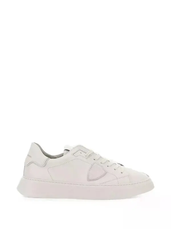 Philippe Model Temple Low Leather Sneakers - White