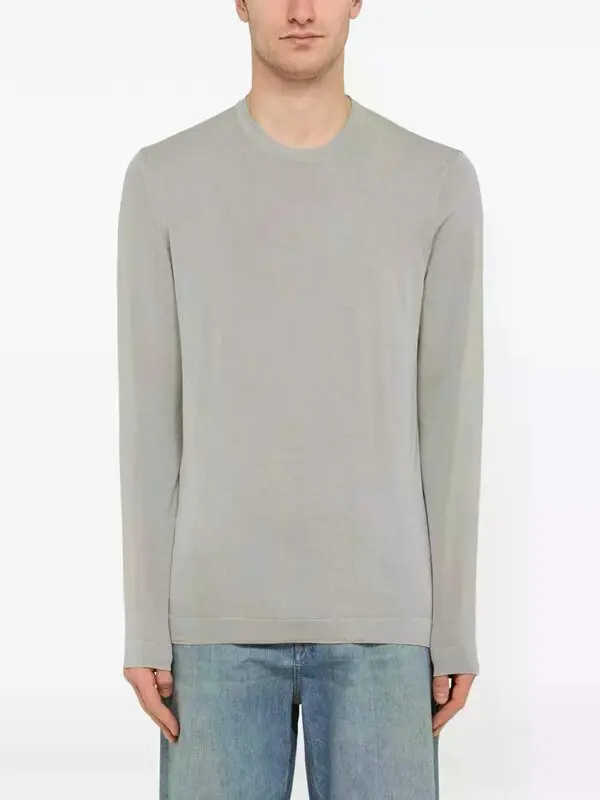 DRUMOHR Frosted Cotton Sweater - Grey
