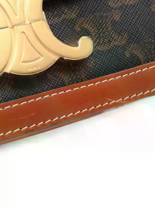 Celine Triomphe Shoulder Bag - Black