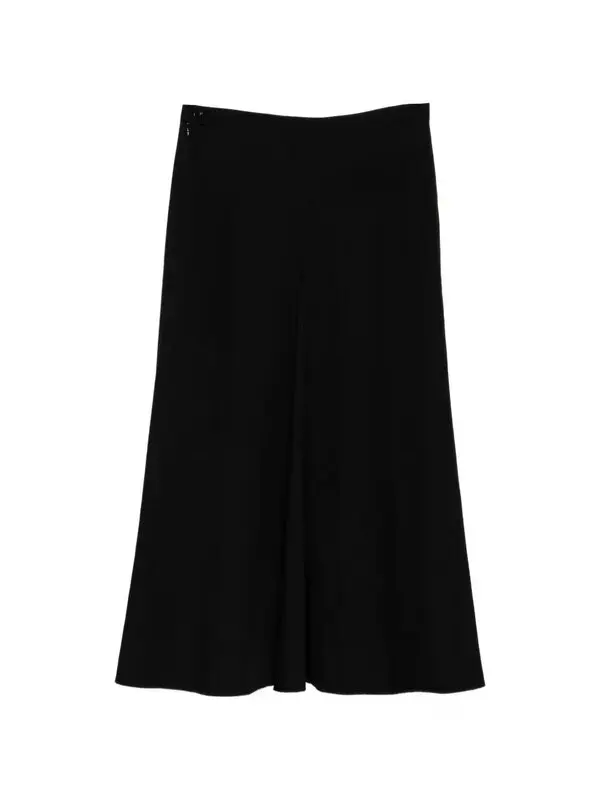 Y’s Wool Gabardine Skirt - Black