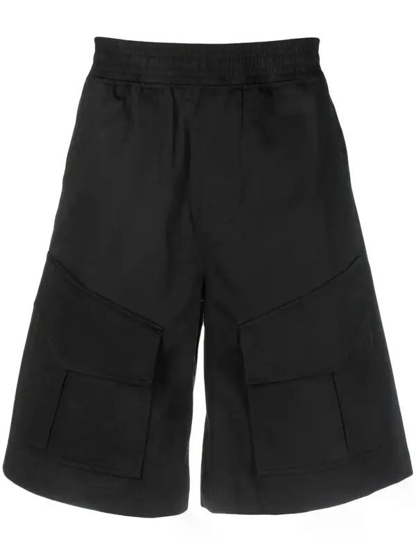 Neil Barrett Elasticated-waistband Bermuda Shorts - Black