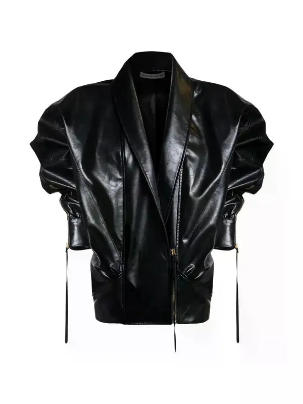 NINEMINUTES The Virgo Cropped Jacket - Black