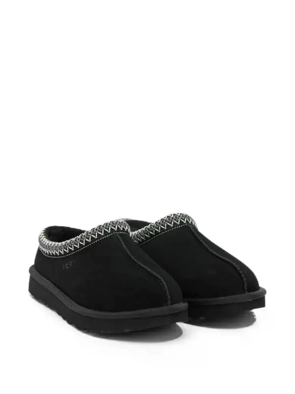 UGG Tasman Ii Embroidered Flat Mules - Black