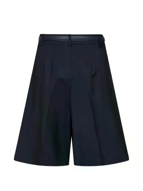 Max Mara Belted Pleated Shorts