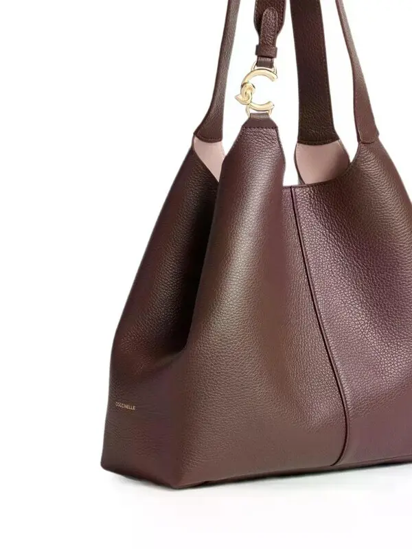 COCCINELLE C-easy Grained Leather Shoulder Bag