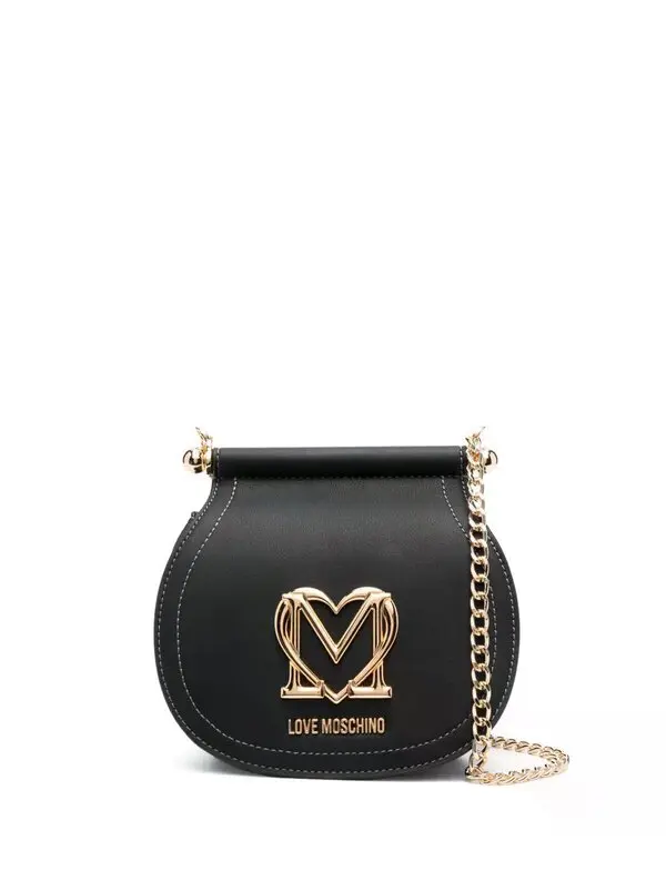 Moschino Logo-plaque Crossbody Bag - Black