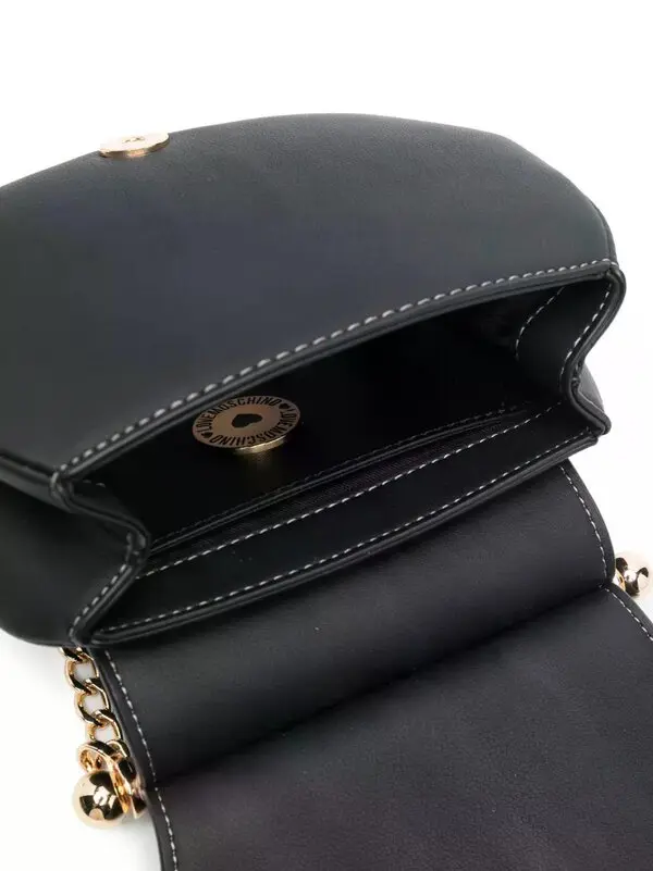 Moschino Logo Plaque Crossbody Bag