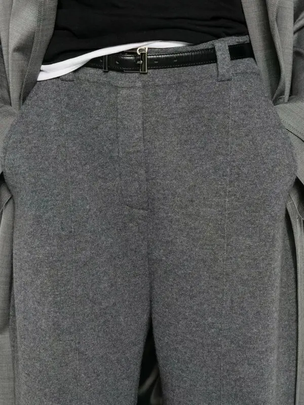 LISA YANG Wrenda Belt-loop Knitted Trousers