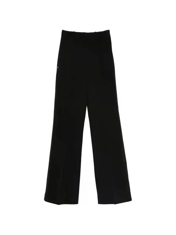 Sportmax Volonta High-waisted Wide-leg Trousers - Black