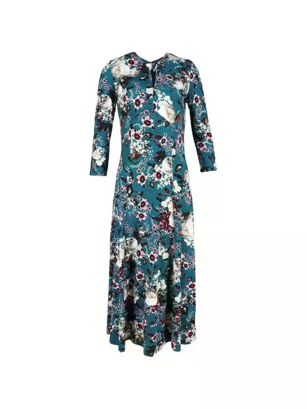 Erdem Caralina Floral-print Dress - Green