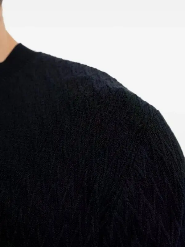 Emporio Armani Jacquard-knit Sweater