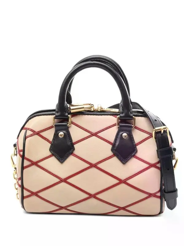 LOUIS VUITTON Speedy Bandouliere Malletage Tote Bag - Neutrals
