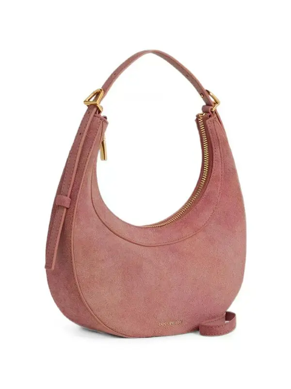 COCCINELLE Whisper Suede Crescent Tote Bag