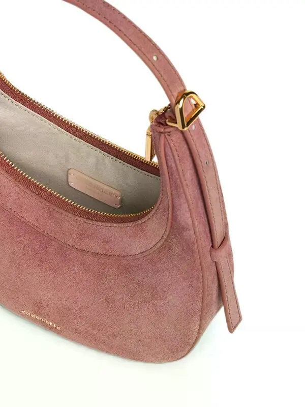 COCCINELLE Whisper Suede Crescent Tote Bag