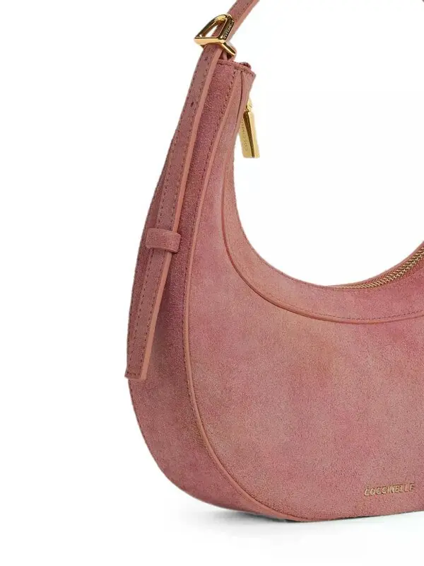 COCCINELLE Whisper Suede Crescent Tote Bag