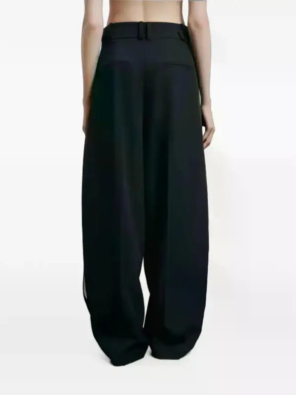 Patrizia Pepe Buckle-detail Side-slit Trousers