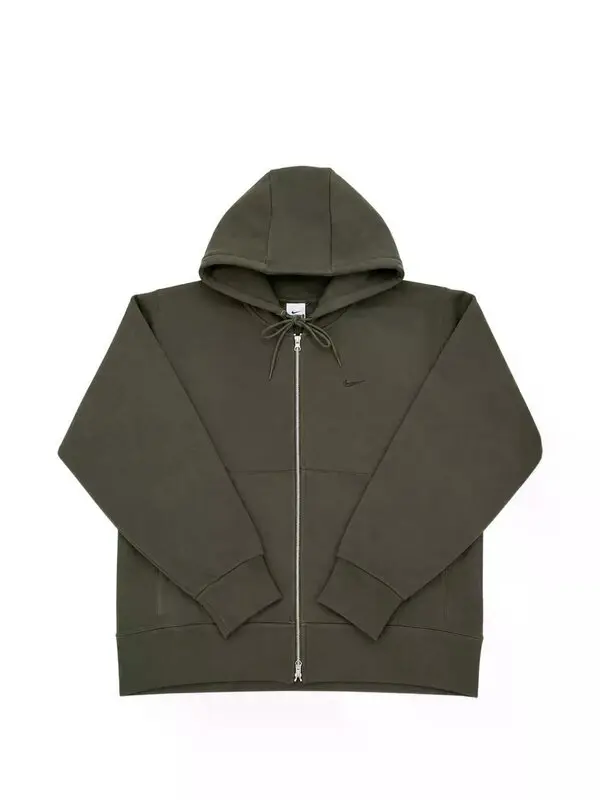 Nike Logo-embroidered Zip-up Hoodie - Green