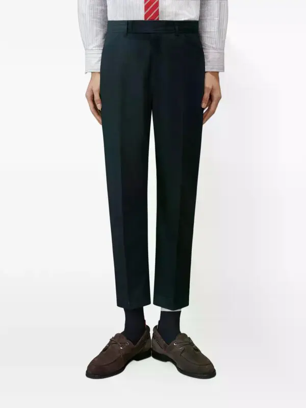 Thom Browne Tapered Chino Trousers - Blue