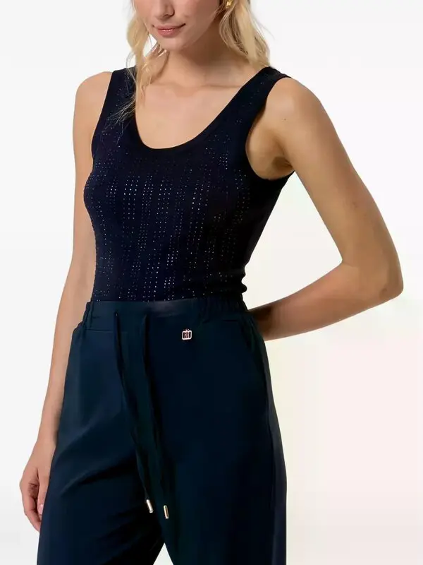 FRACOMINA Drawstring Straight-leg Trousers - Blue