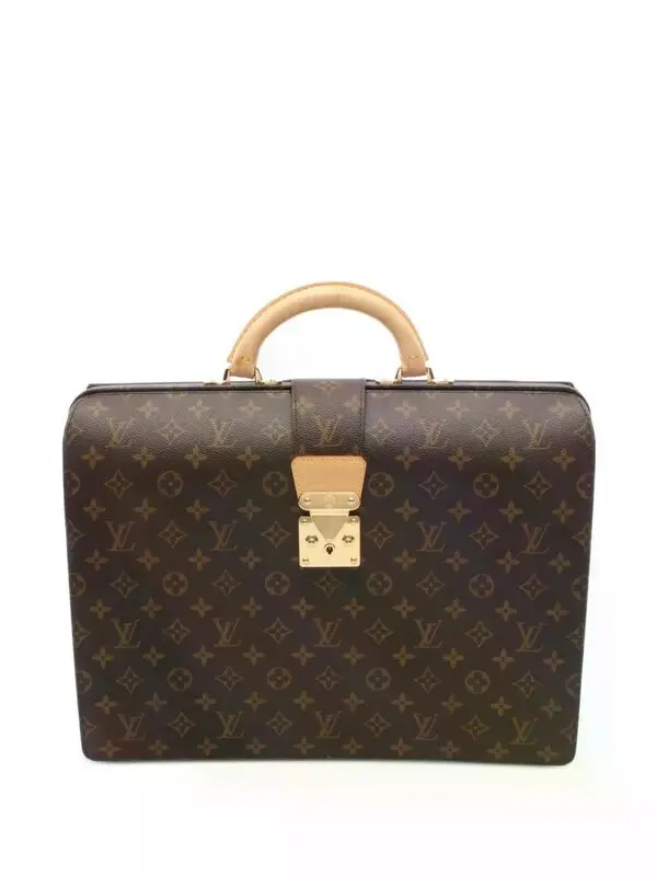 LOUIS VUITTON Monogram Canvas Serviette Fermoir Briefcase
