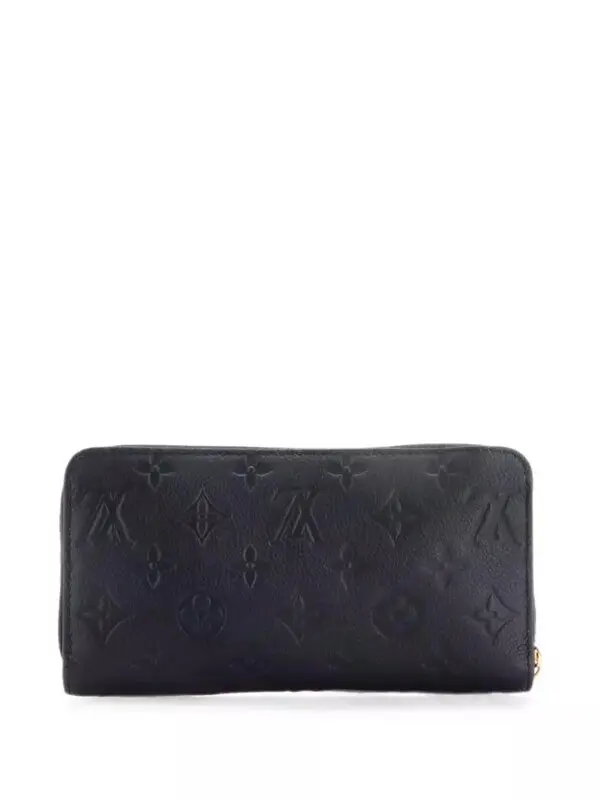LOUIS VUITTON Zippy Wallet Monogram Empreinte Leather Small Wallets - Black