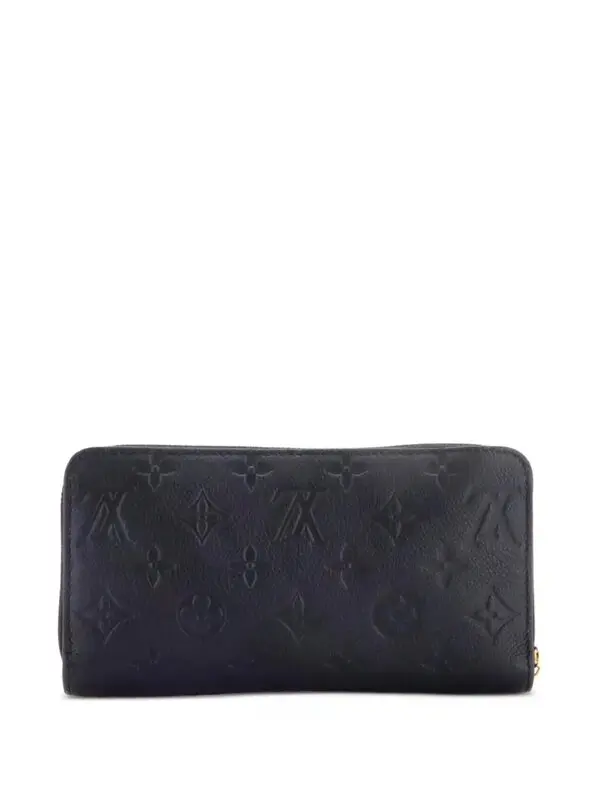 LOUIS VUITTON Zippy Wallet Monogram Empreinte Leather Small Wallets - Black