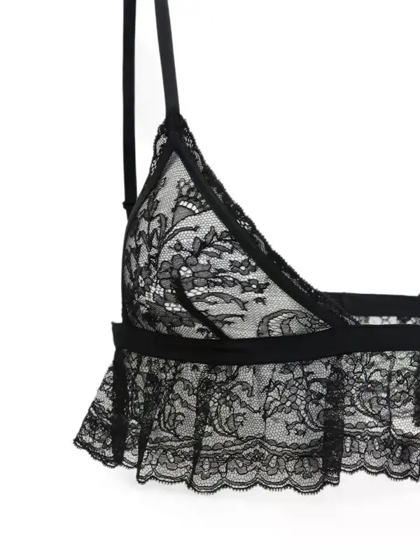 Dolce & Gabbana Lace Ruffled Bra