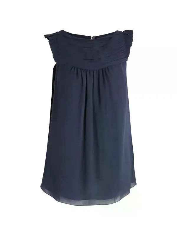 Burberry Pleated Sleeveless Blouse - Blue