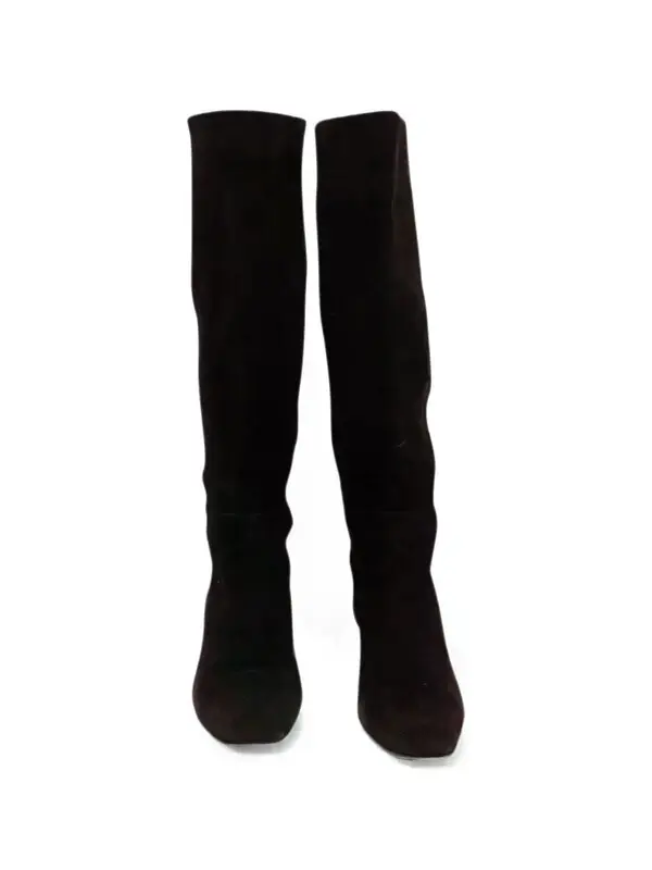GIANVITO ROSSI Over-the-knee Suede Boots - Brown
