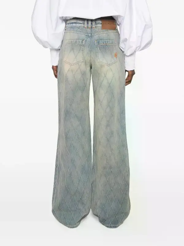 Balmain Buttoned Straight-leg Jeans