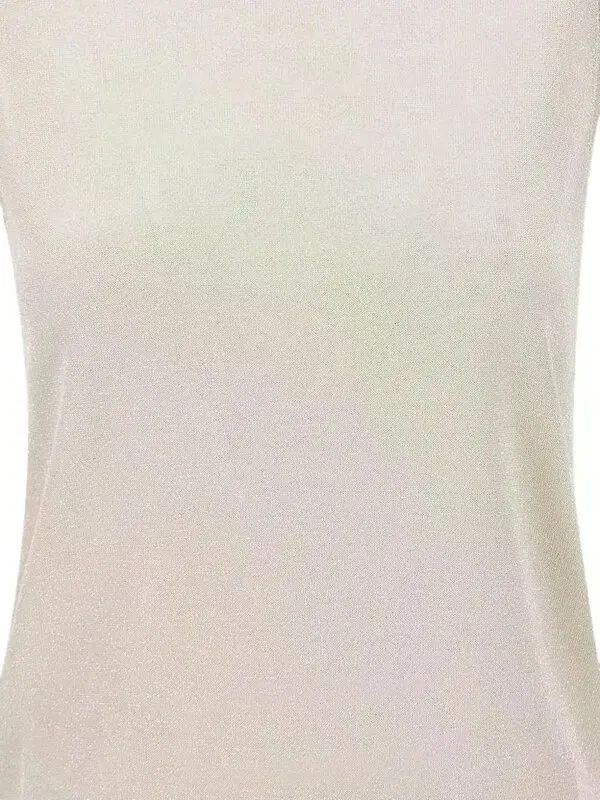 GRAN SASSO Ribbed-knit Lurex Top