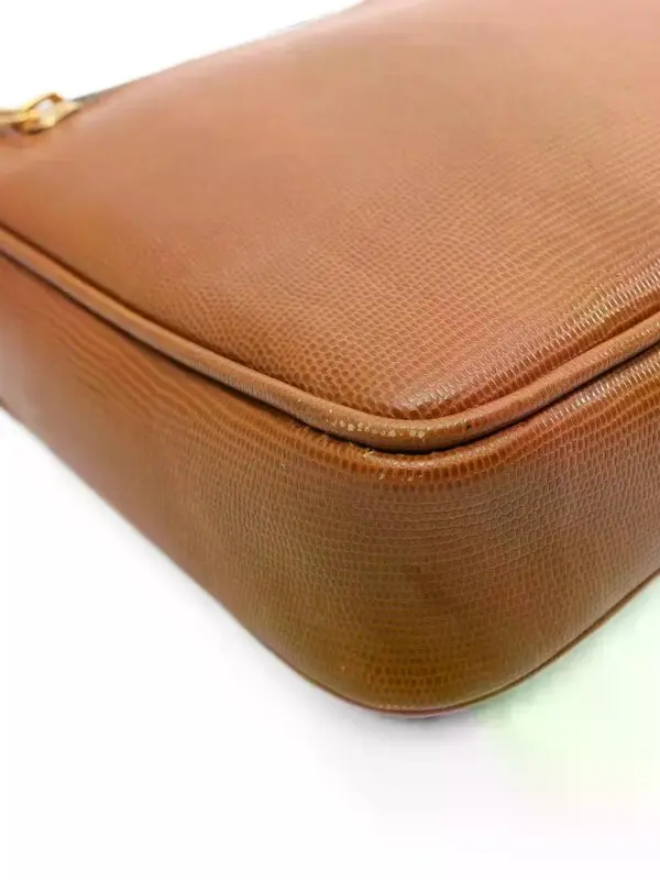 Celine 2000s Lizard-effect Clutch Bag