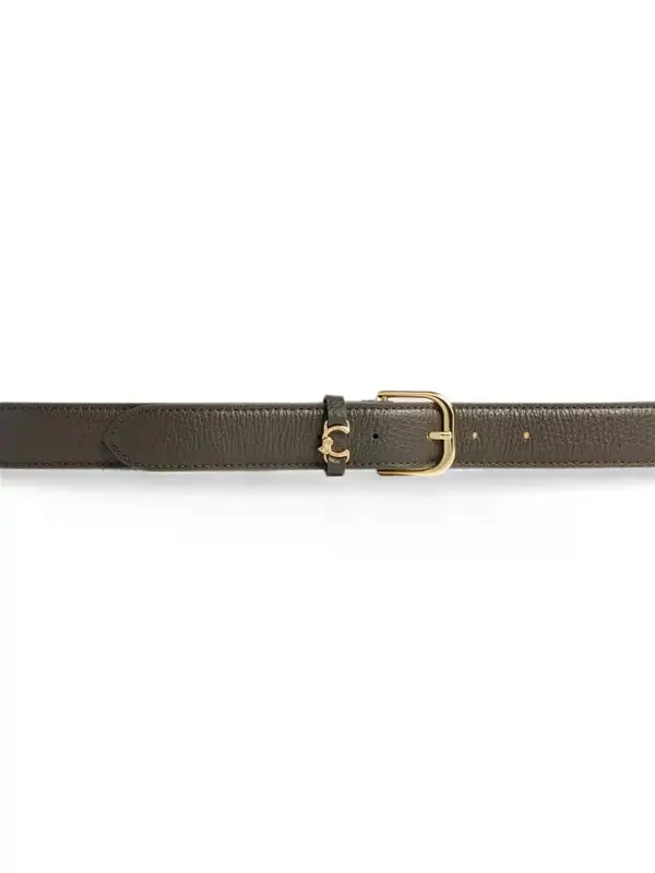 COCCINELLE Loop Grained Leather Belt
