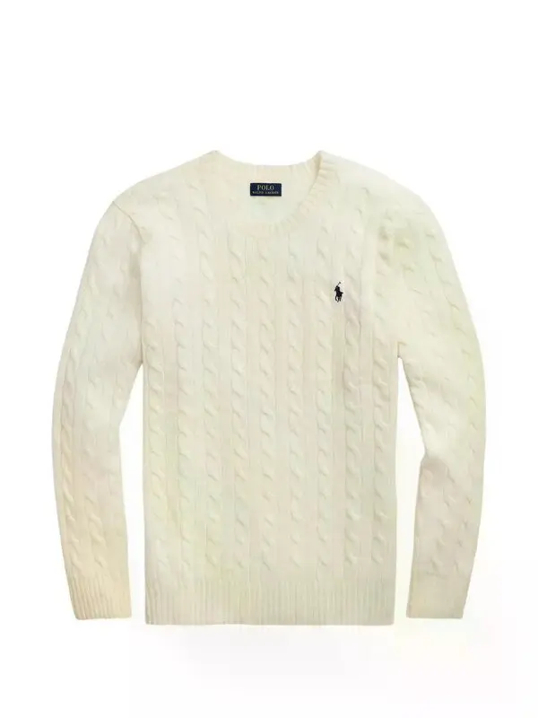 Polo Ralph Lauren Cable-knit Crewneck Sweater - Neutrals