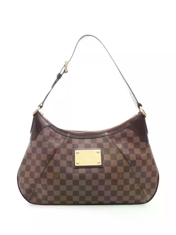 LOUIS VUITTON 2012 Gm Thames Damier Ebène Shoulder Bag - Brown