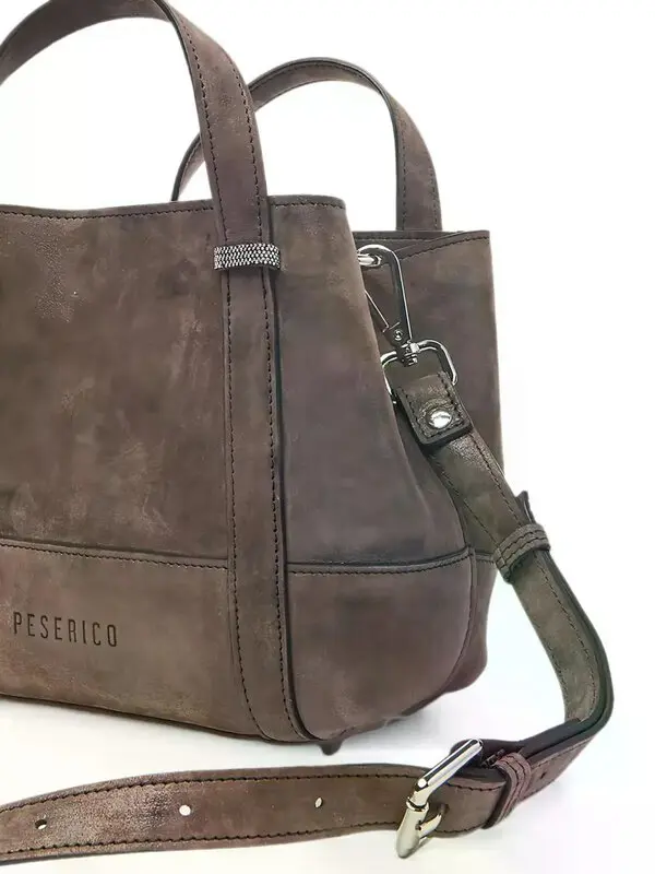 Peserico Leather Tote Bag - Brown