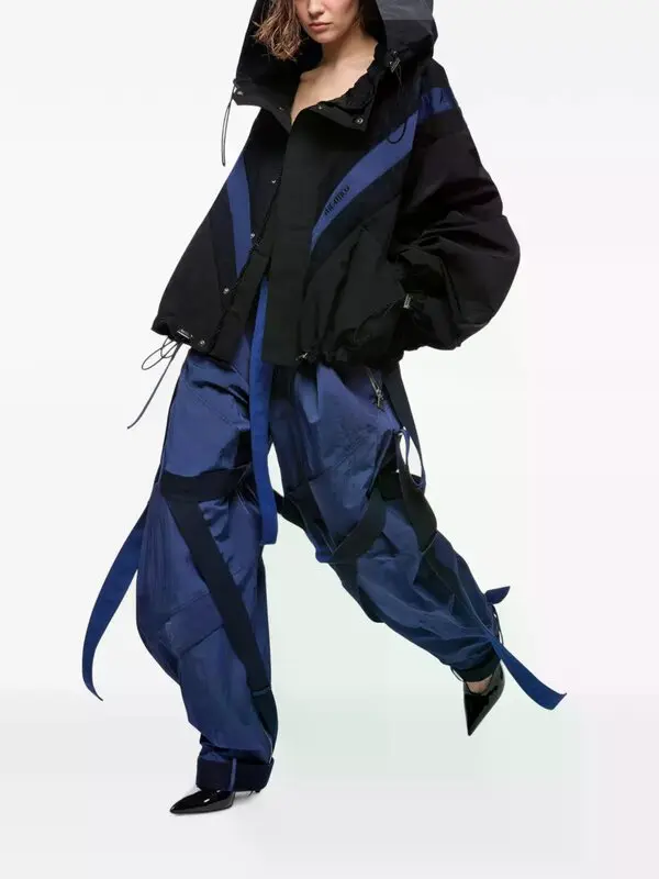 Attico Logo-detail Hooded Bomber Jacket