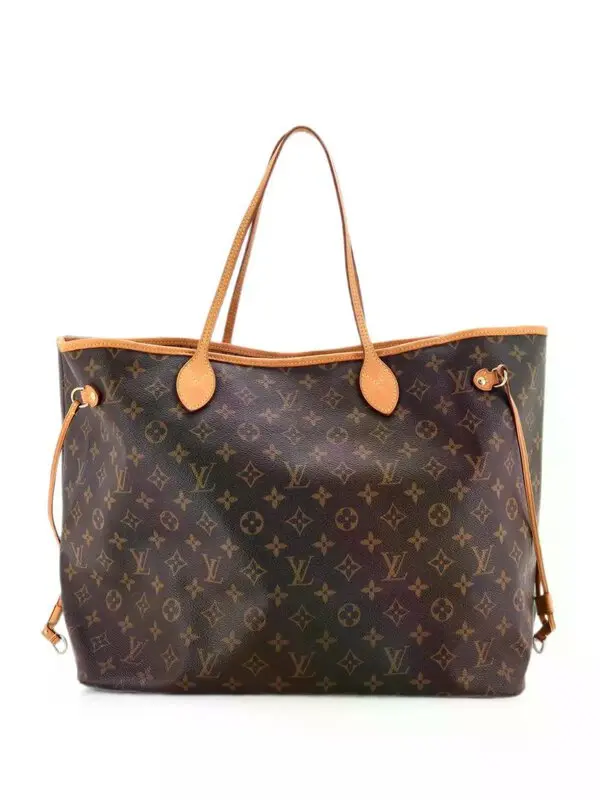 LOUIS VUITTON Neverfull Monogram Canvas Gm Tote Bag - Brown