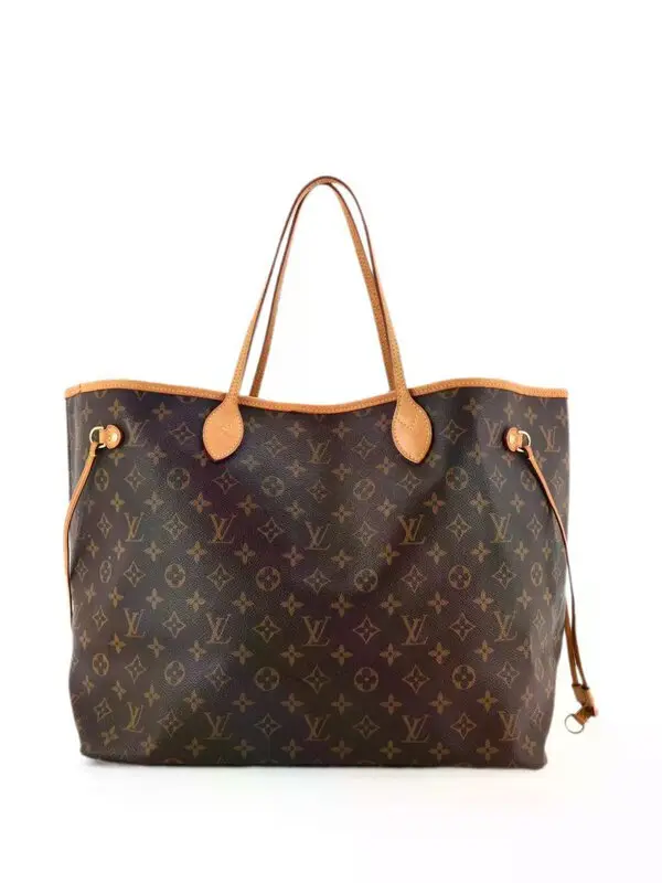 LOUIS VUITTON Neverfull Monogram Canvas Gm Tote Bag - Brown
