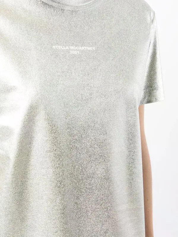 Stella McCartney Metallic Logo T-shirt