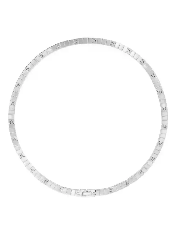 IVI Slim Slot Necklace - Silver