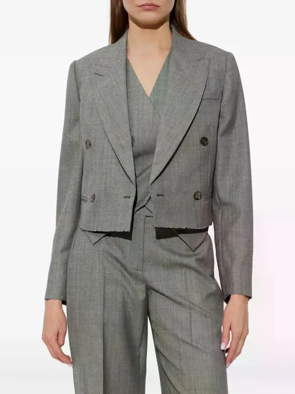 Alexander McQueen Double-breasted Cropped Jacket