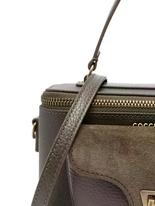 COCCINELLE Beat Generation Logo-print Panelled Tote Bag
