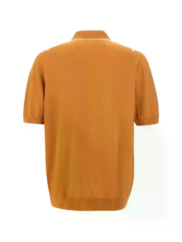 GRAN SASSO Striped-detail Shirt - Orange