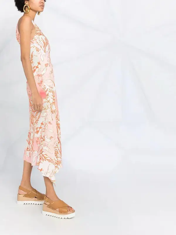 Stella McCartney Tropical Print Sleeveless Dress