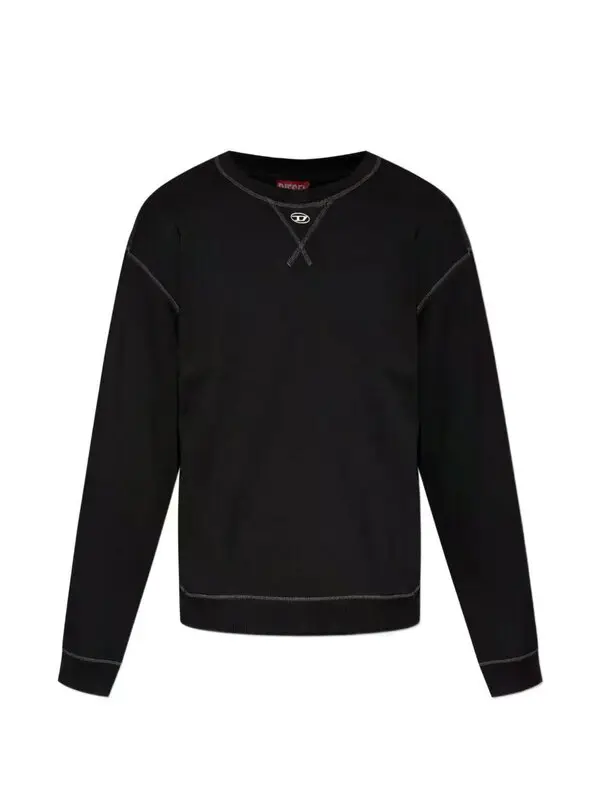 DIESEL® Crew-neck Sweater - Black